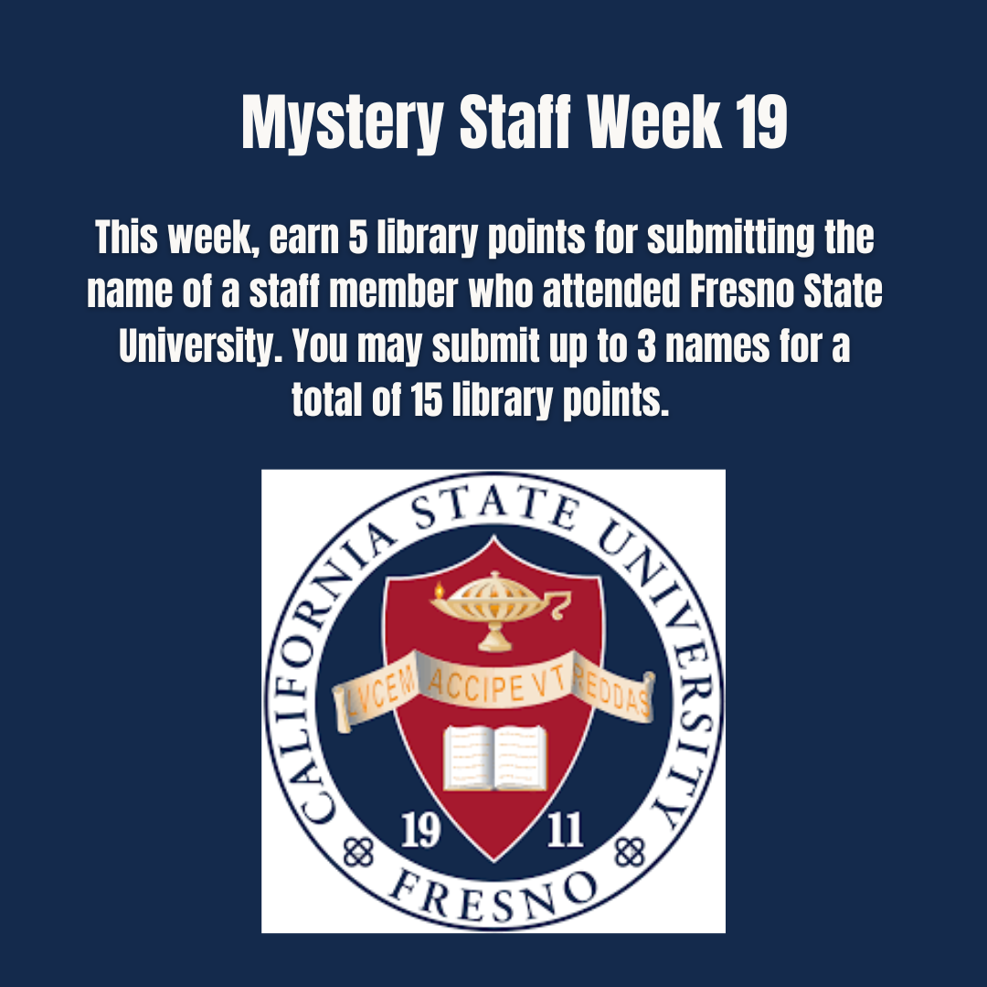 Weekly Activities - Sanger West High Library